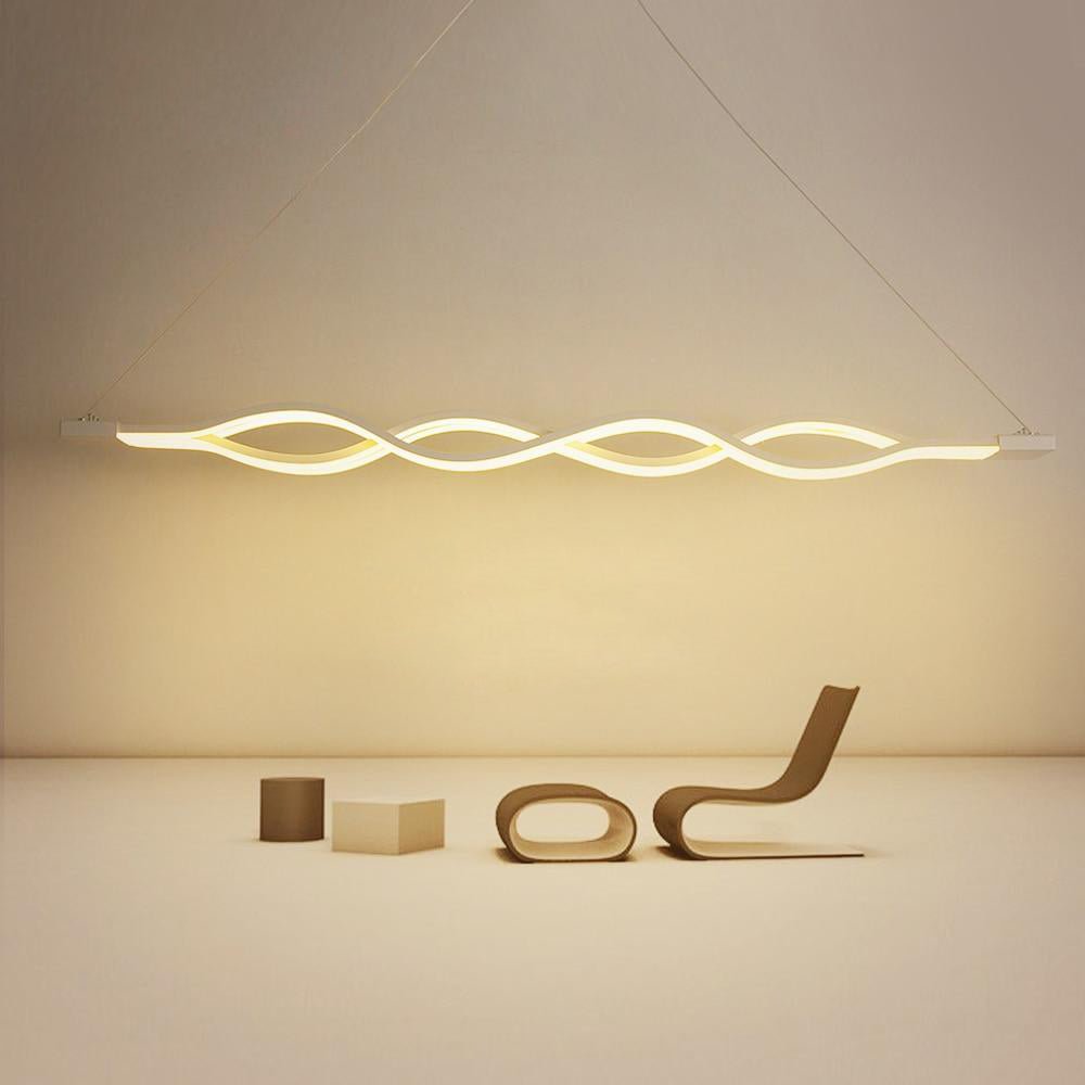 Modern Wave Shaped LED Pendant Light – ZenQ Designs