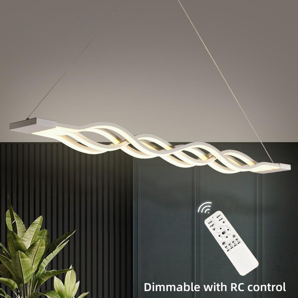 Modern Wave Shaped LED Pendant Light – ZenQ Designs